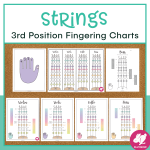 String Orchestra Fingering Charts - First and Third Position Fingering ...