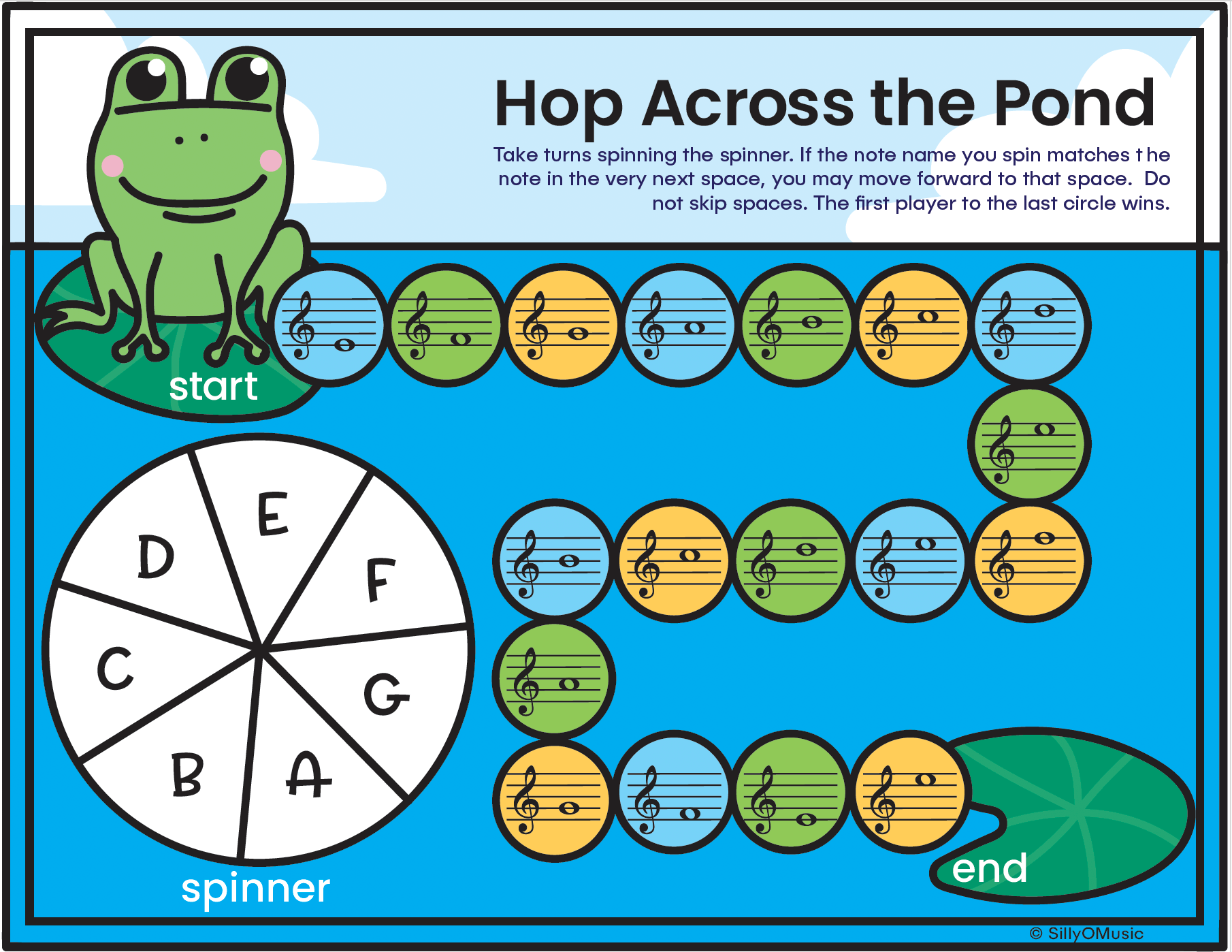 Spring Music Activities and Worksheets - Games Printables Color-by-Note ...