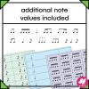 Big Beat Chart Poster and Manipulatives for Music Class - letter & A4 ...