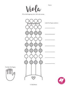 Orchestra - Strings Fingering Charts - First Position Fingerings - VVCB ...