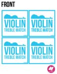 Violin Treble Clef Range - Memory & Matching Card Game - SillyOMusic