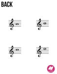 Violin Treble Clef Range - Memory & Matching Card Game - SillyOMusic