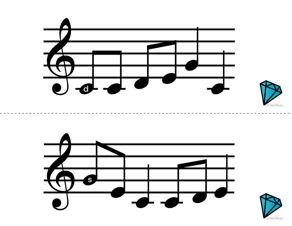 Do Re Mi So La Solfege Flashcards with Game Ideas - Gem Themed or Plain ...