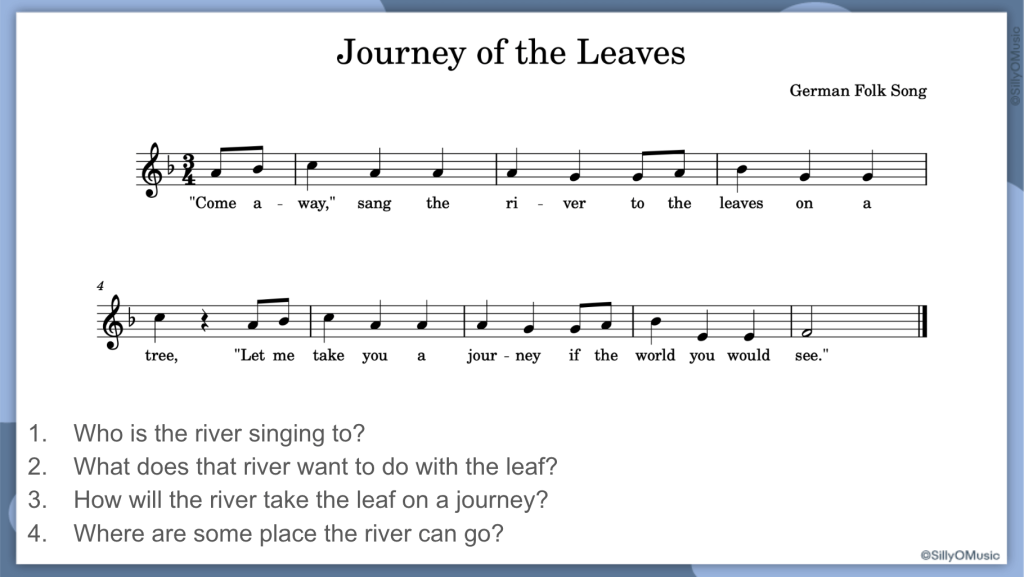 Pre-K Music Lesson 5 - Google Slides - Leaves - Kindergarten Music ...