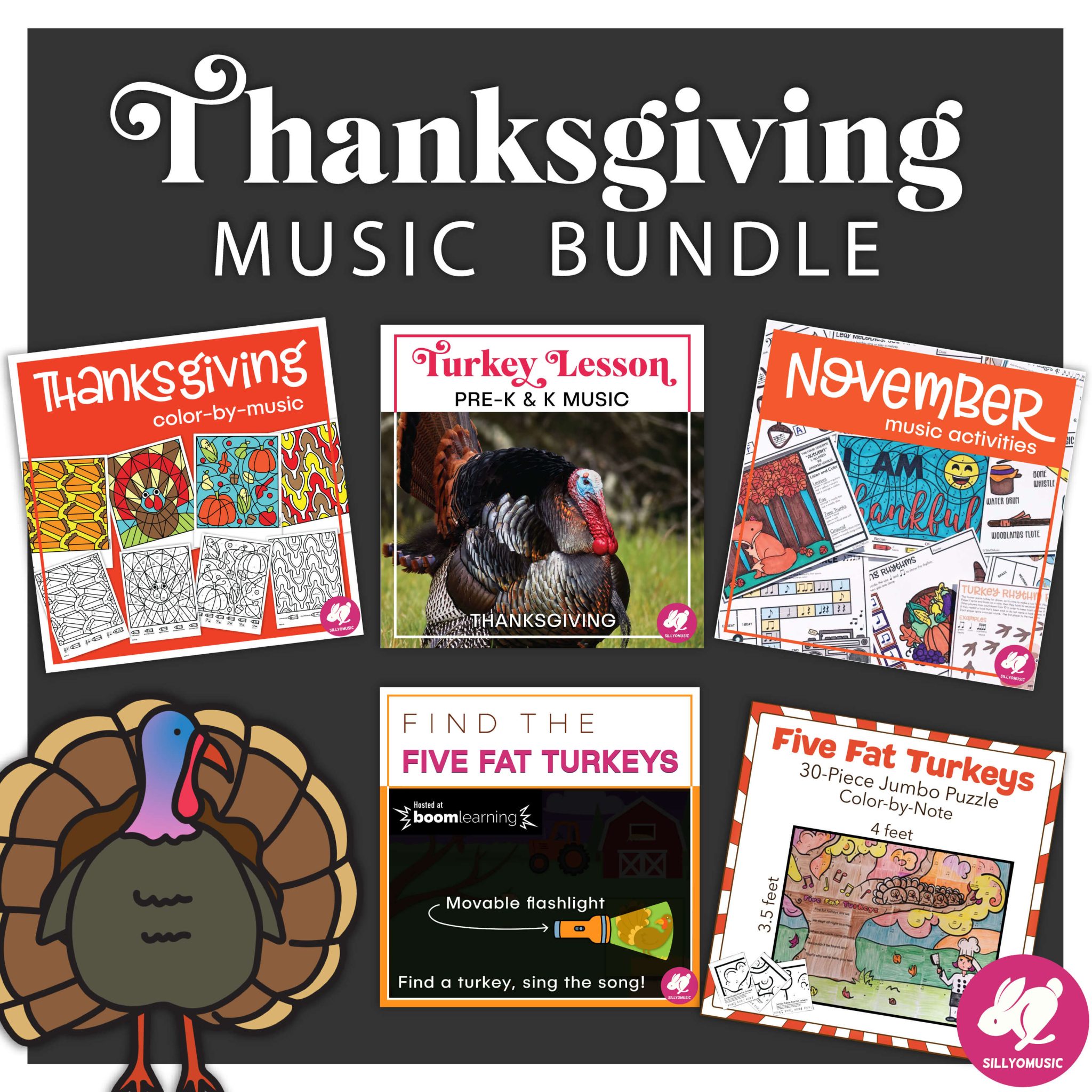 Turkey Songs for Preschool and Lower Elementary Music - SillyOMusic